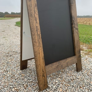Sandwich Board, Sidewalk Chalkboard Sign. Double Sided, Chalk Board ...