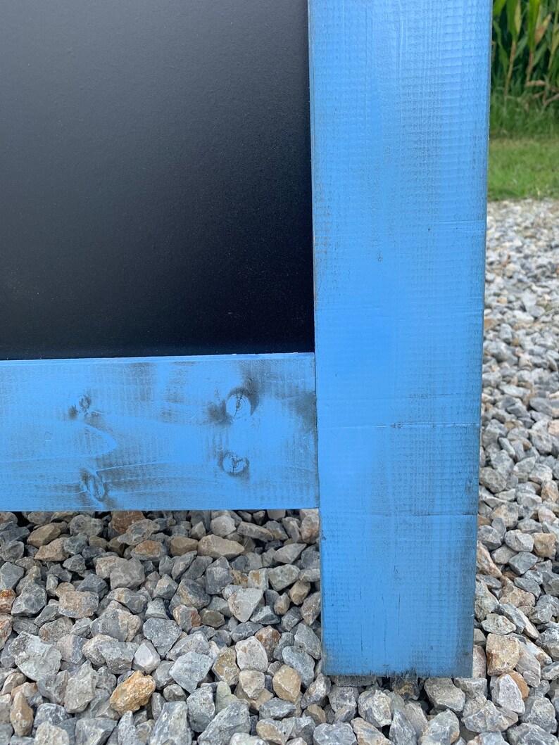 Rustic, Spa Blue Sandwich Chalkboard. Sidewalk Sign, Double Sided. A ...