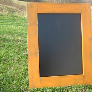 Rustic Hanging Chalkboard. Orange, Distressed Chalk Board. Office ...