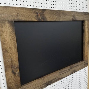 Large Rustic Chalkboard. Wedding Sign, Dark Walnut Finish. Chalk Board ...