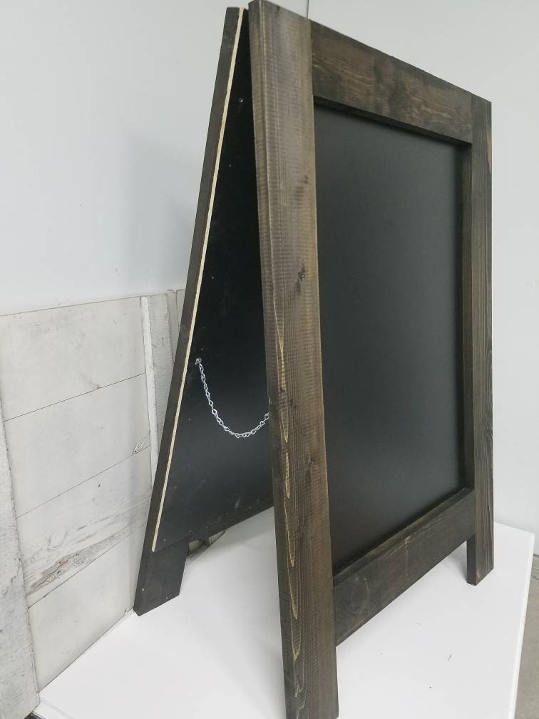 Outdoor chalkboard sandwich board sign. 38x25 | Etsy