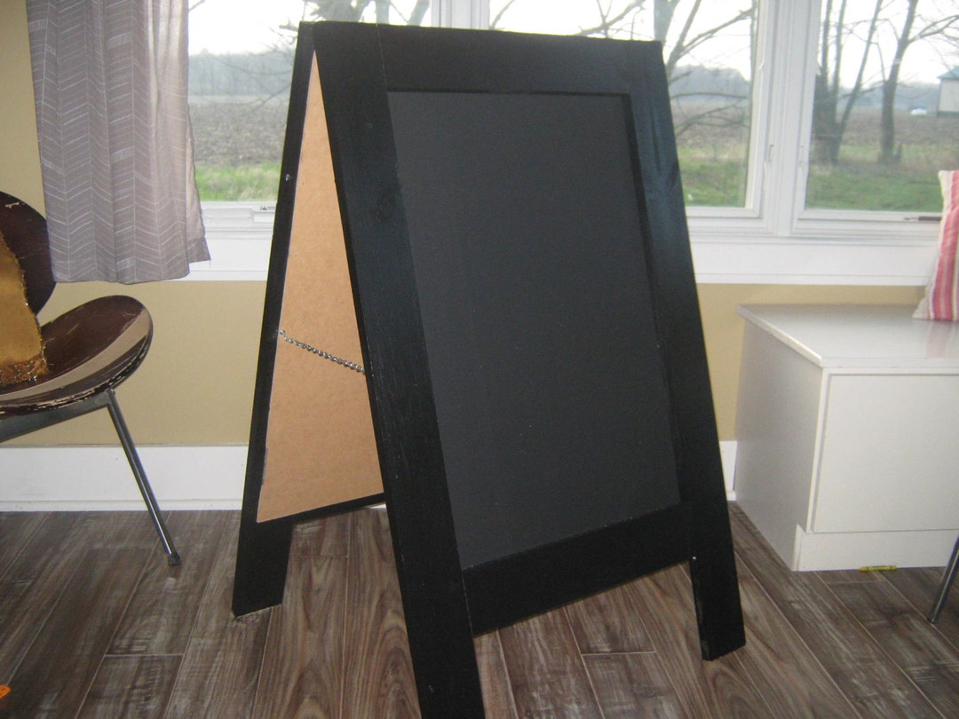 Outdoor Chalkboard, Sandwich Board Sign. Sidewalk Display, Large ...