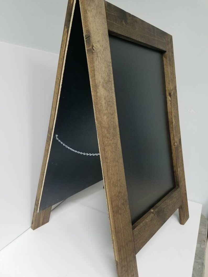 White Chalk NACHLYNN 8x12 Inch Small Chalkboard Signs With Wood Stand ...