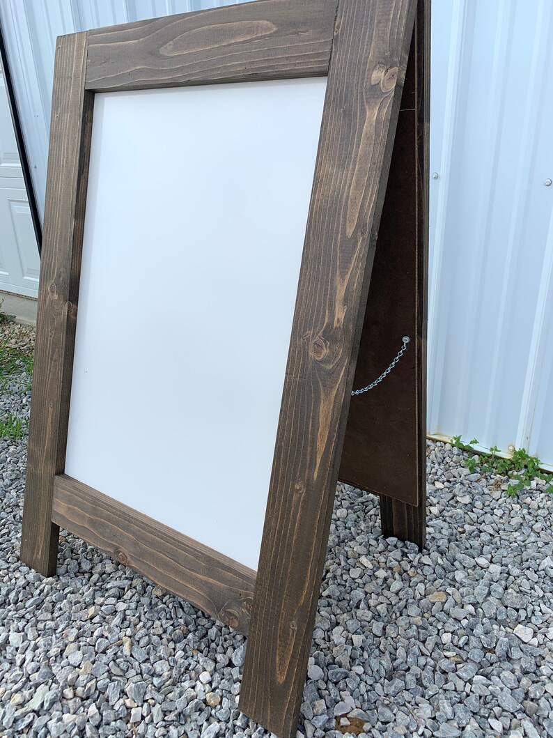 Sandwich Board Sign Outdoor Dry Erase Sign. Easel for Wedding | Etsy