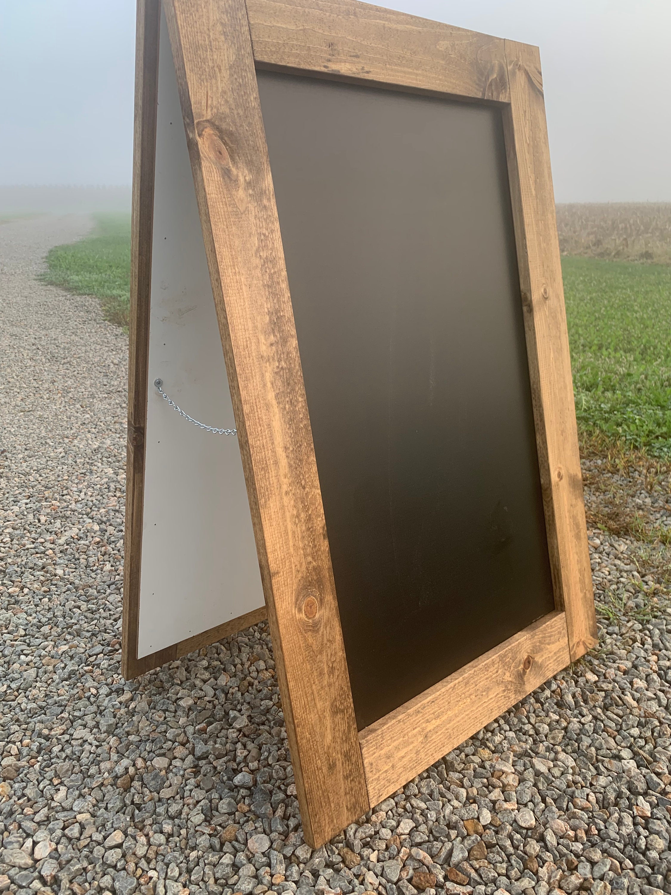 Extra Large Sandwich Chalkboard Built to Last English Chestnut - Etsy