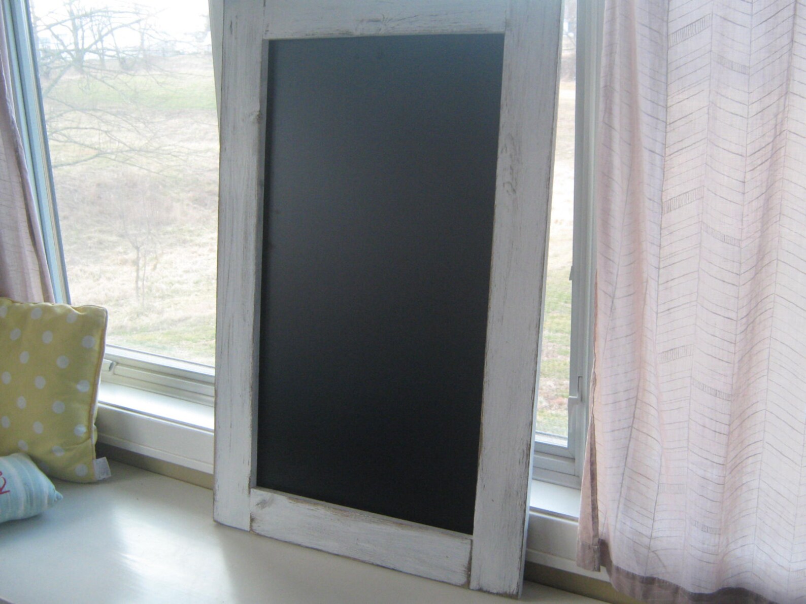 Pair of Two Rustic Farmhouse Distressed Hanging Chalkboards. Extra ...