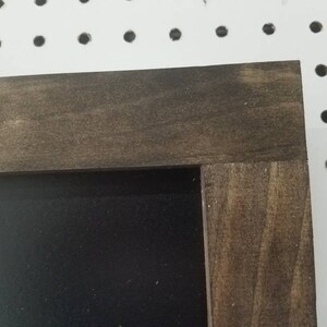 Framed Chalkboard, Skinny Frame. Rustic Dark Walnut, Farmhouse Chalk ...