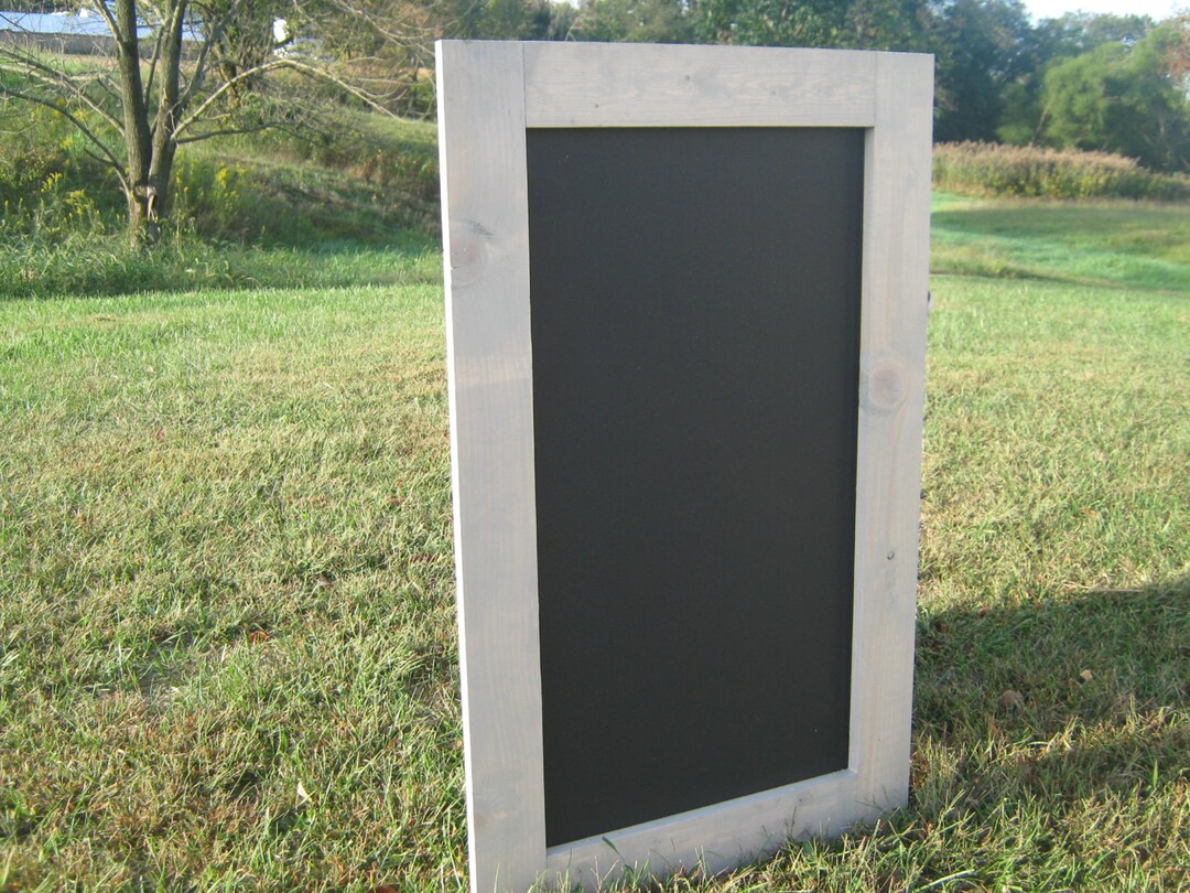Rustic Large Hanging Chalkboard. Driftwood Finish, Chalk Board. Framed ...