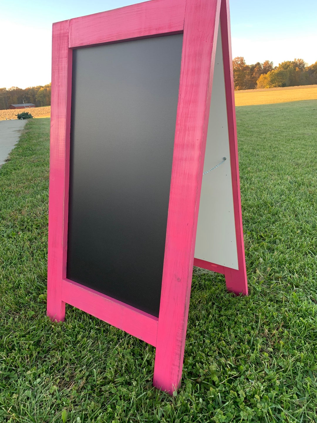 Extra Large Rustic Berry Pink Sandwich Chalkboard. Outdoor Sign, A ...