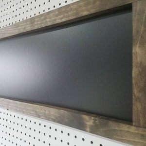 Framed Chalkboard, Skinny Frame. Rustic Dark Walnut, Farmhouse Chalk ...