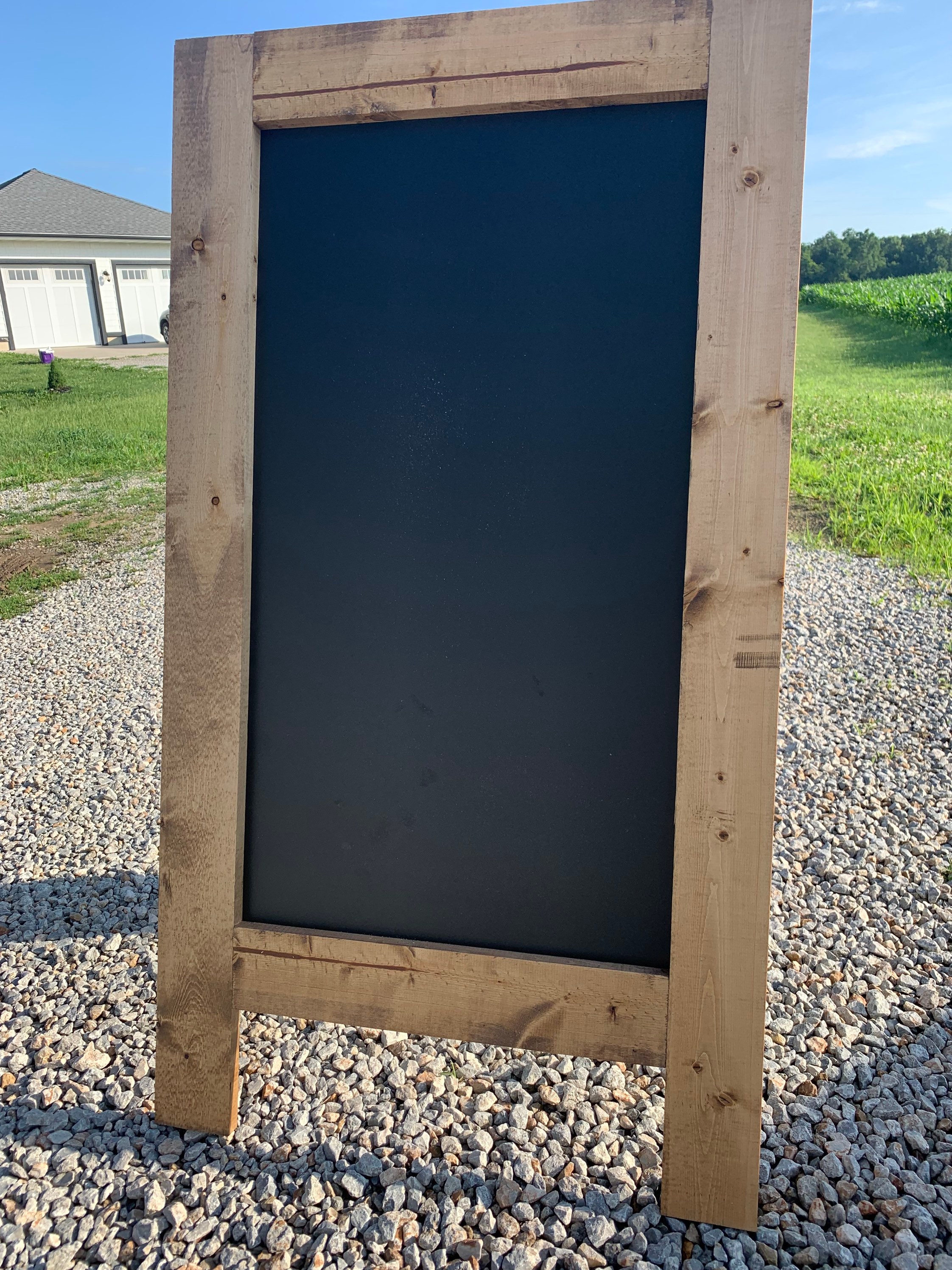 Extra Large Sidewalk Chalkboard. Sandwich Board Sign, Early American ...