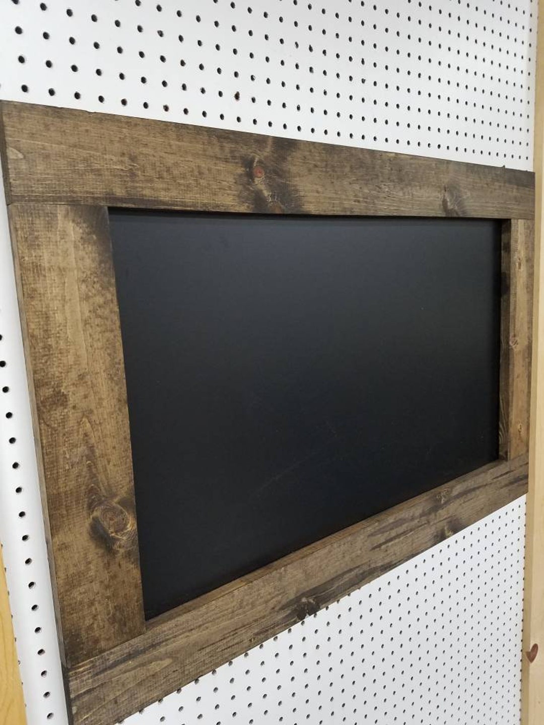 Large Rustic Chalkboard. Wedding Sign, Dark Walnut Finish. Chalk Board ...