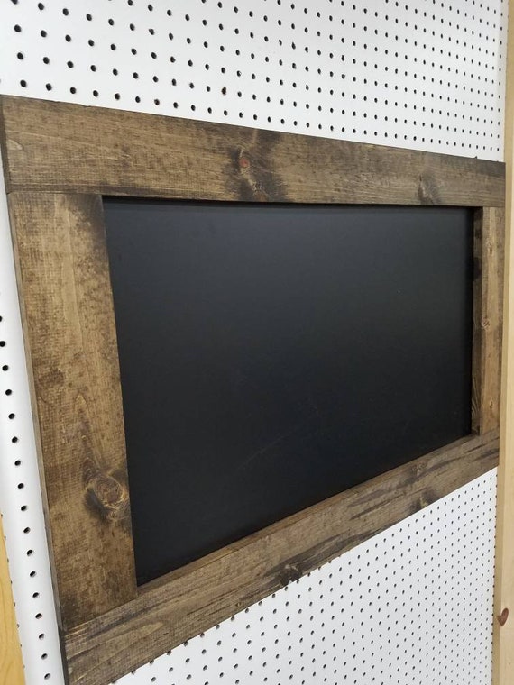 Large Rustic Chalkboard. Wedding Sign Dark Walnut Finish. | Etsy