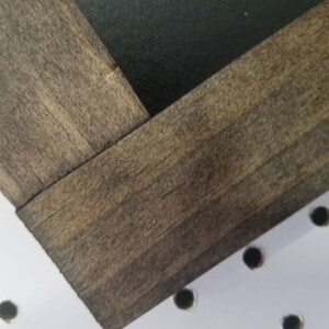 Framed Chalkboard, Skinny Frame. Rustic Dark Walnut, Farmhouse Chalk ...