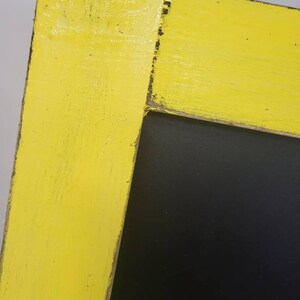 Tabletop Double Sided Chalkboard. Cafe Style Rustic Yellow Sandwich ...