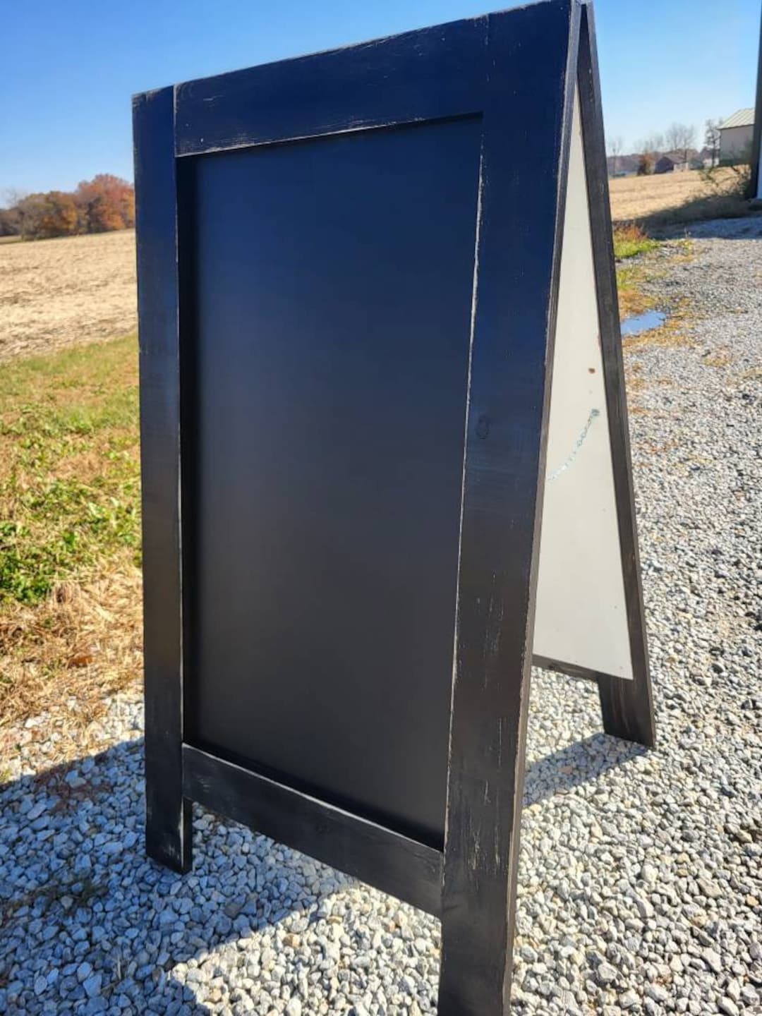 Extra Large Black Sandwich Board Sign. XL Standing Chalkboard, Double ...