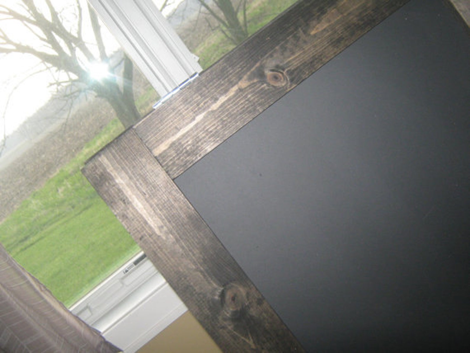 Rustic Chalkboard Farmhouse Chalk Board You Pick Stain Color | Etsy