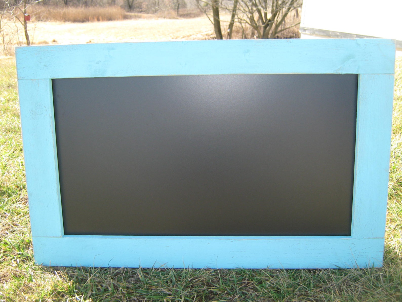 Rustic Ocean Blue Chalkboard Distressed Extra Large Light Blue - Etsy