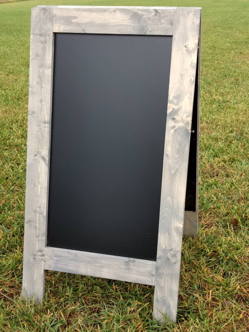 Large Free Standing Chalkboard. Extra Large Sandwich Sign, Outdoor ...