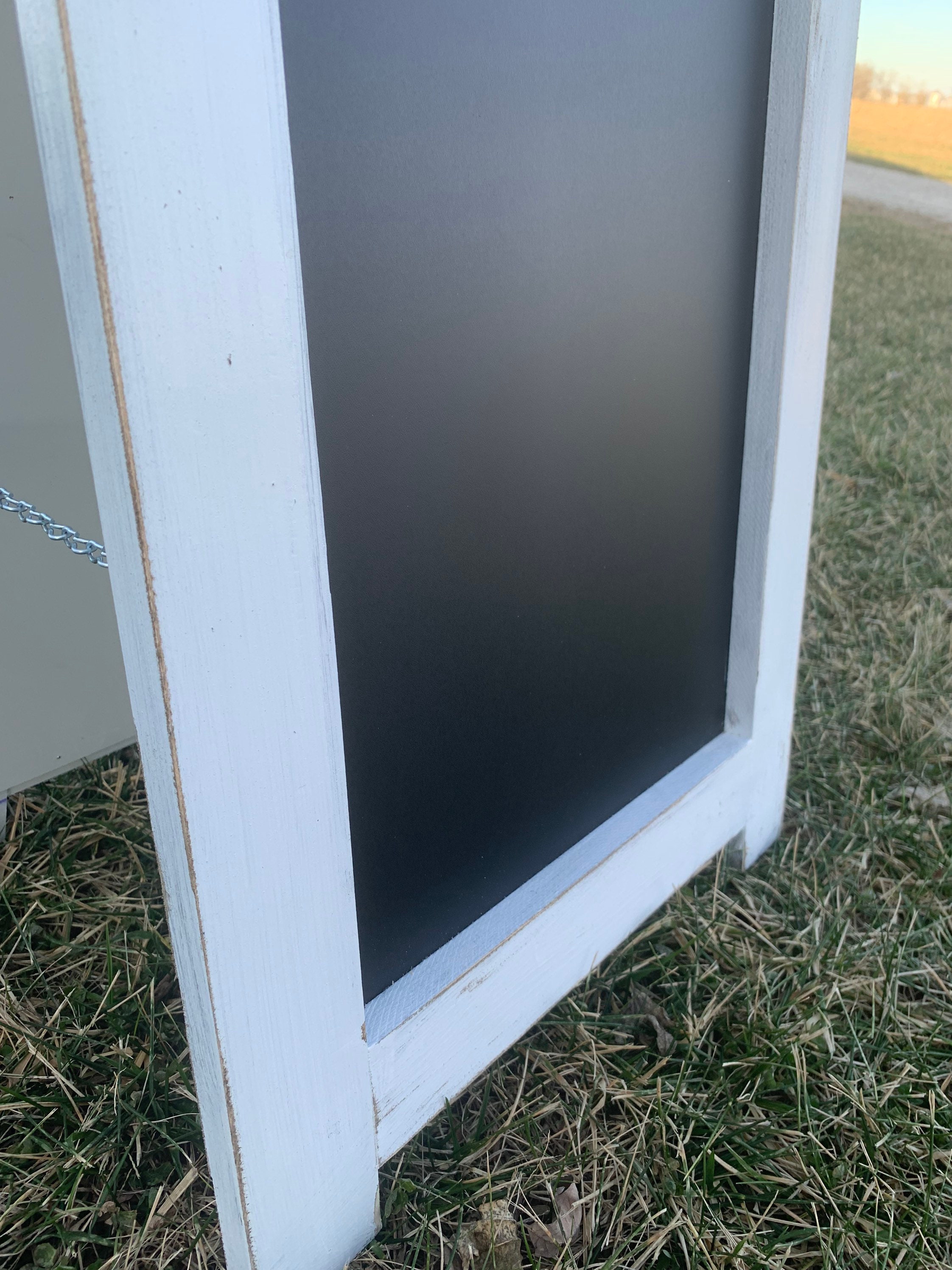 Tabletop Sign. Double Sided Display Distressed White. - Etsy