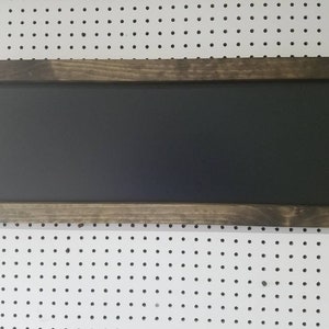 Framed Chalkboard, Skinny Frame. Rustic Dark Walnut, Farmhouse Chalk ...