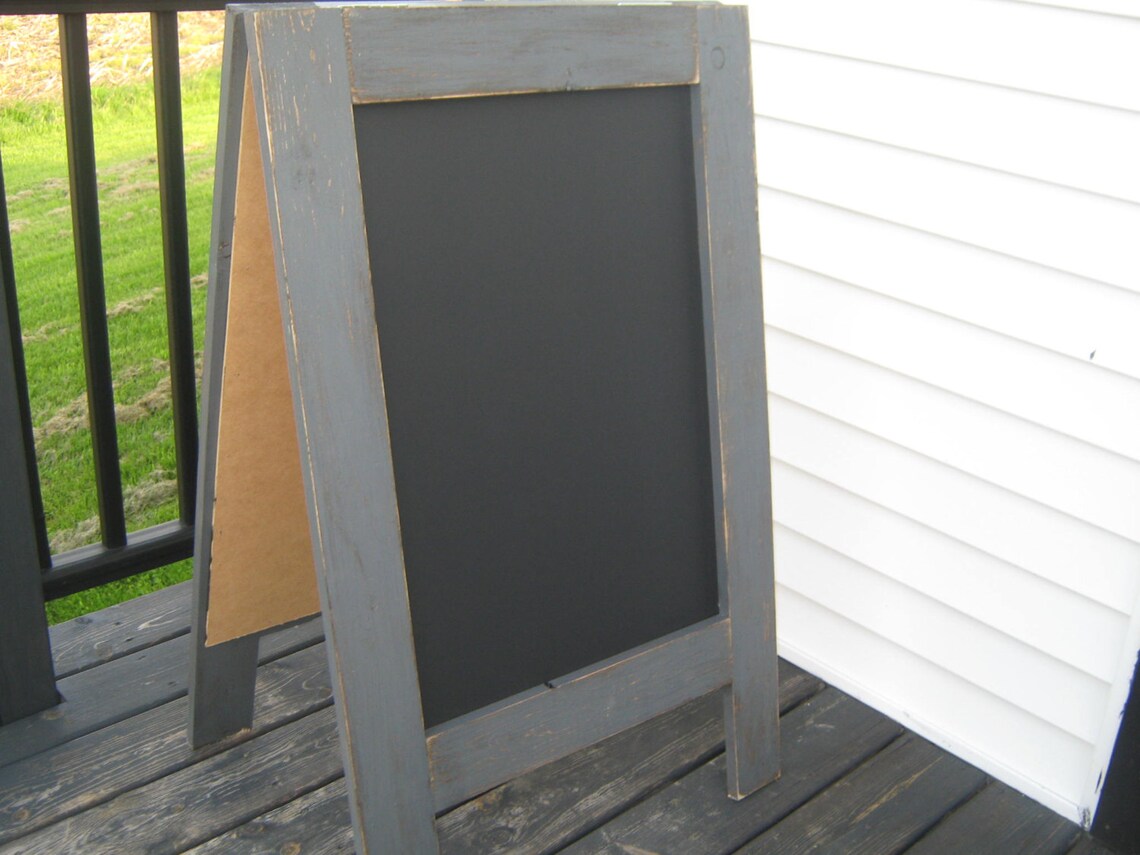 Rustic Outdoor Chalkboard. Sandwich Board 38x25. - Etsy