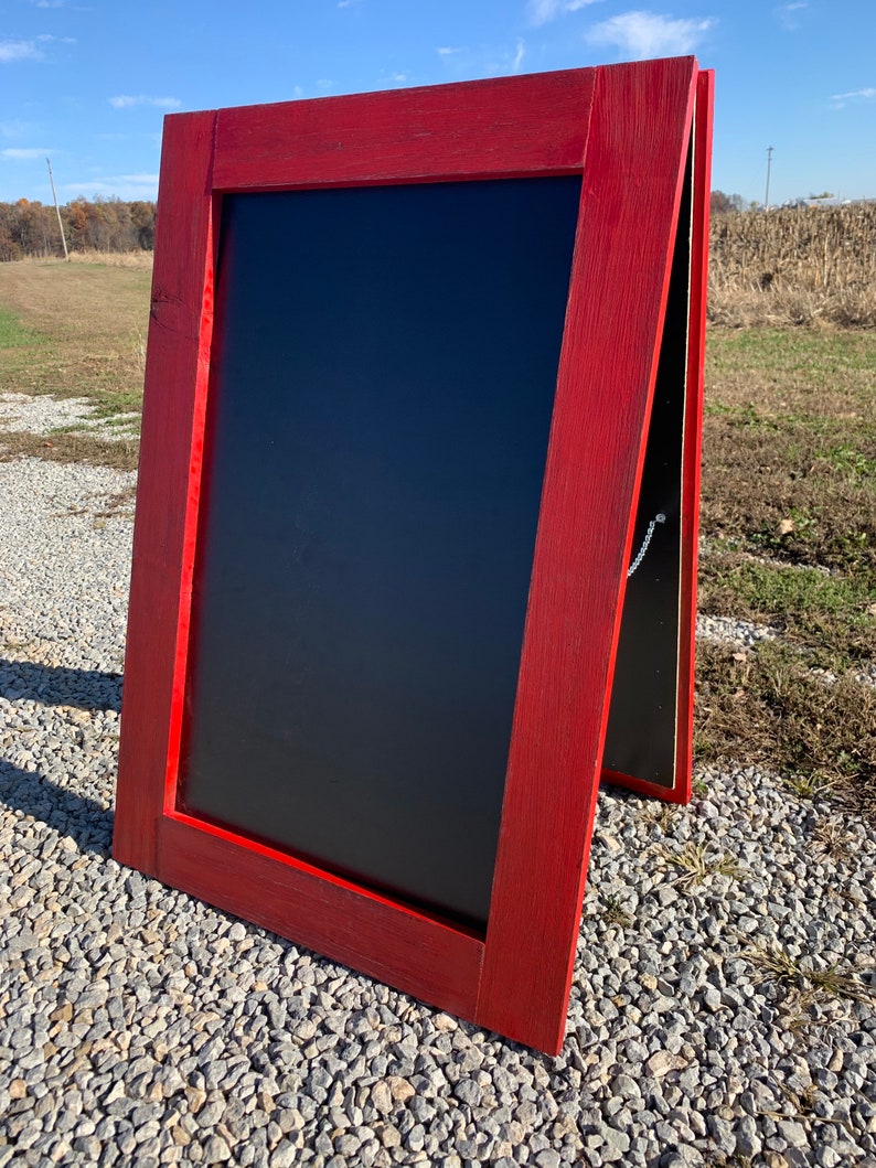 Large sandwich board outdoor standing sidewalk chalkboard. - Etsy.de