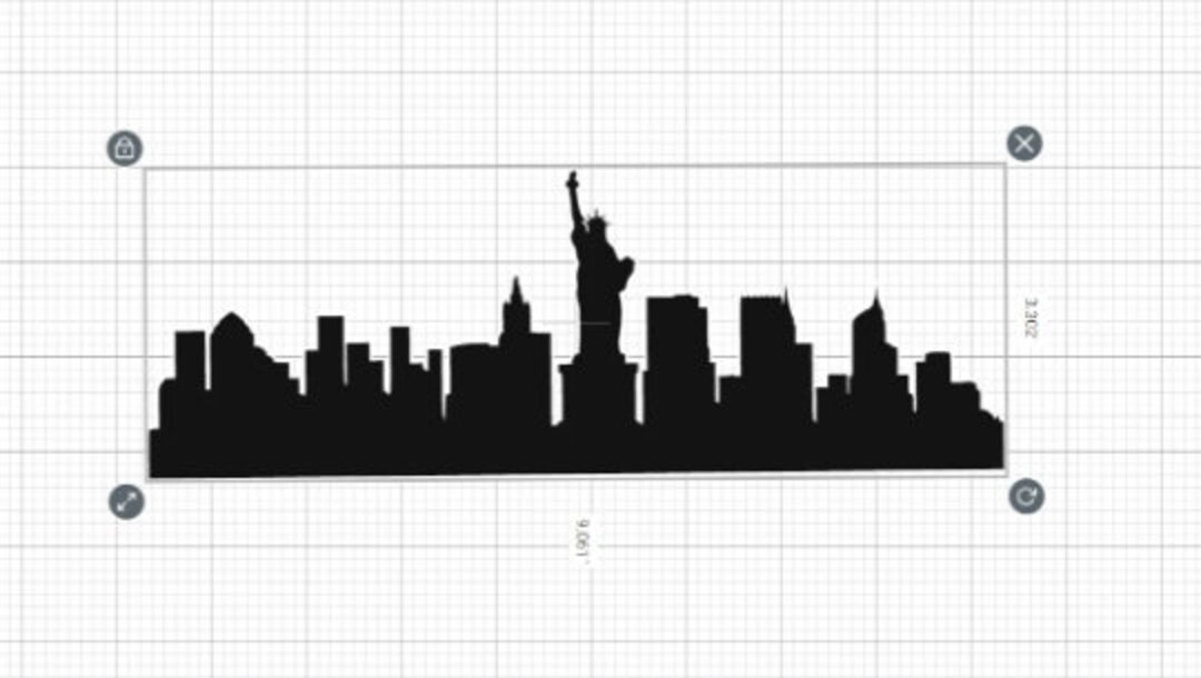 New York Skyline Edible Image Strip, Skyscraper Buildings Edible Image ...