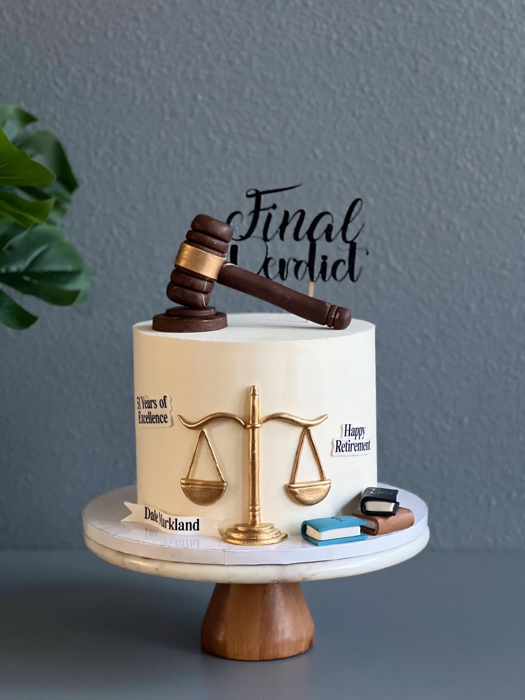 Lawyer Judge Cake Toppers -fondant Gavel- Law Graduation Cake Topper - Etsy