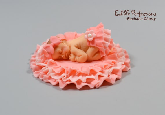 Fondant Baby Girl Cake Toppers - Etsy