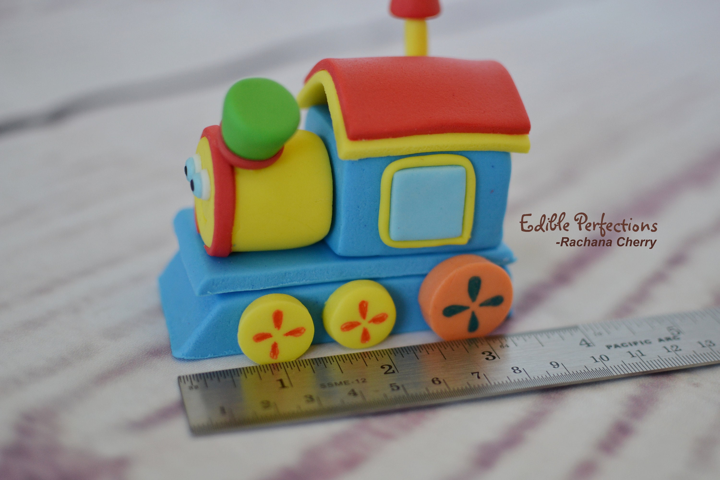 Fondant Train Cake Topper Number Train Cake Choo Choo Train - Etsy
