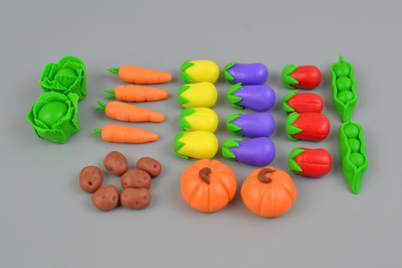 Fondant Vegetables Cake and Cupcake Toppers | Etsy
