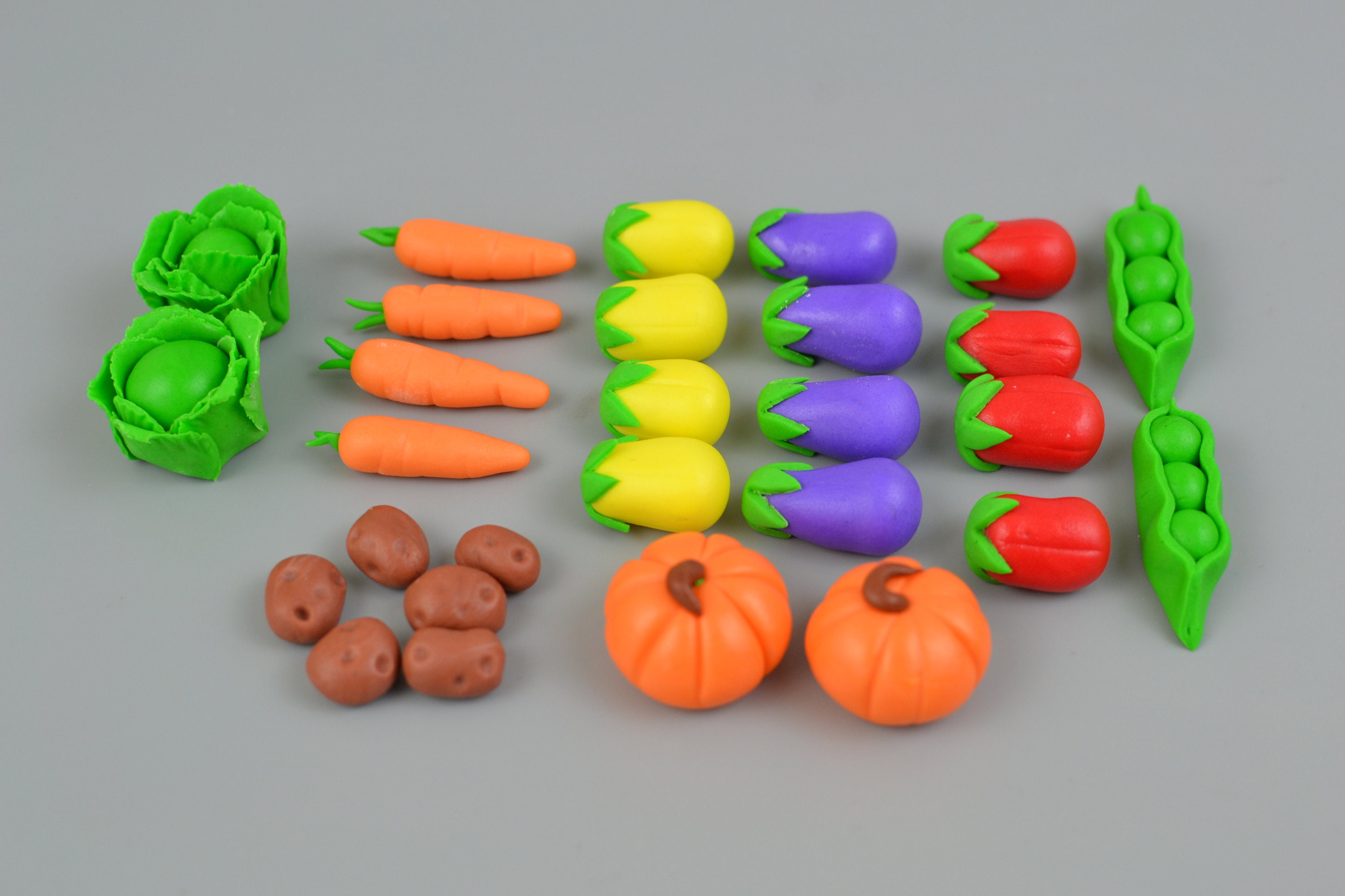 Fondant Vegetables Cake and Cupcake Toppers - Etsy