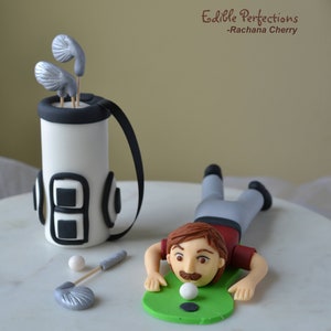 Golf Theme Cake Toppers Set - Etsy