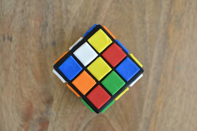 Rubik's Cube Cake Topper Game Theme Cake Topper 80's | Etsy