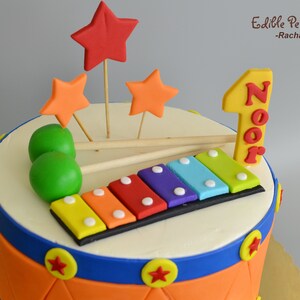 Fondant Xylophone Cake Topper Set - Etsy