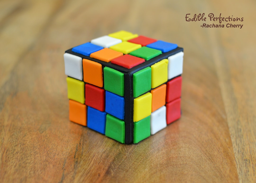 Rubik's Cube Cake Topper, Game Theme Cake Topper, 80's Theme Cake - Etsy