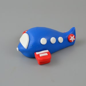 Plane Cake Topper Set, Fondant Plane Clouds Cake Topper, Birthday Cake ...