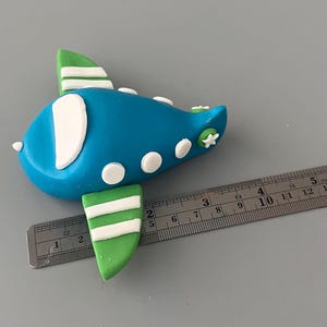 Plane Cake Topper Set, Fondant Plane Clouds Cake Topper, Birthday Cake ...