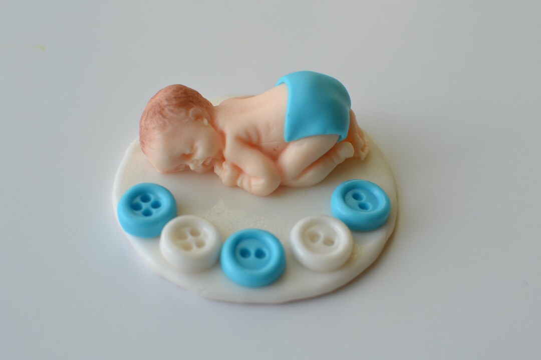 Fondant Baby Boy Cake Toppers - Etsy
