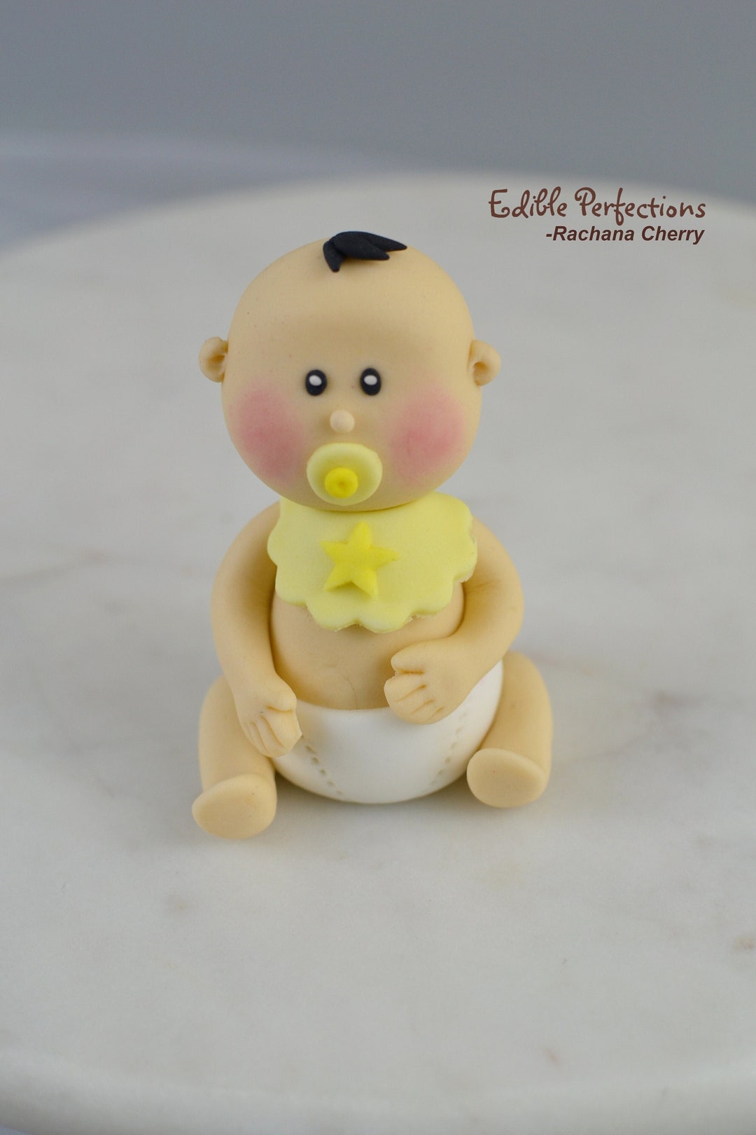 Fondant Baby Boy Cake Topper - Etsy