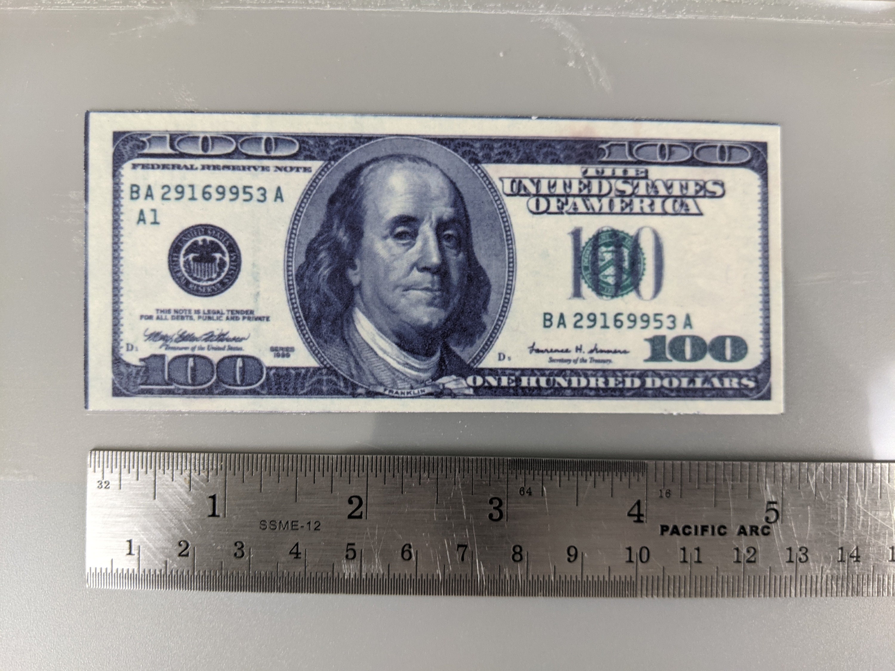 100 Dollar Bill Edible Image US Hundred Dollar Bill Edible - Etsy