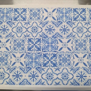 Positano Italy Greek Tile Pattern Edible Image Sheet Cake Topper or ...