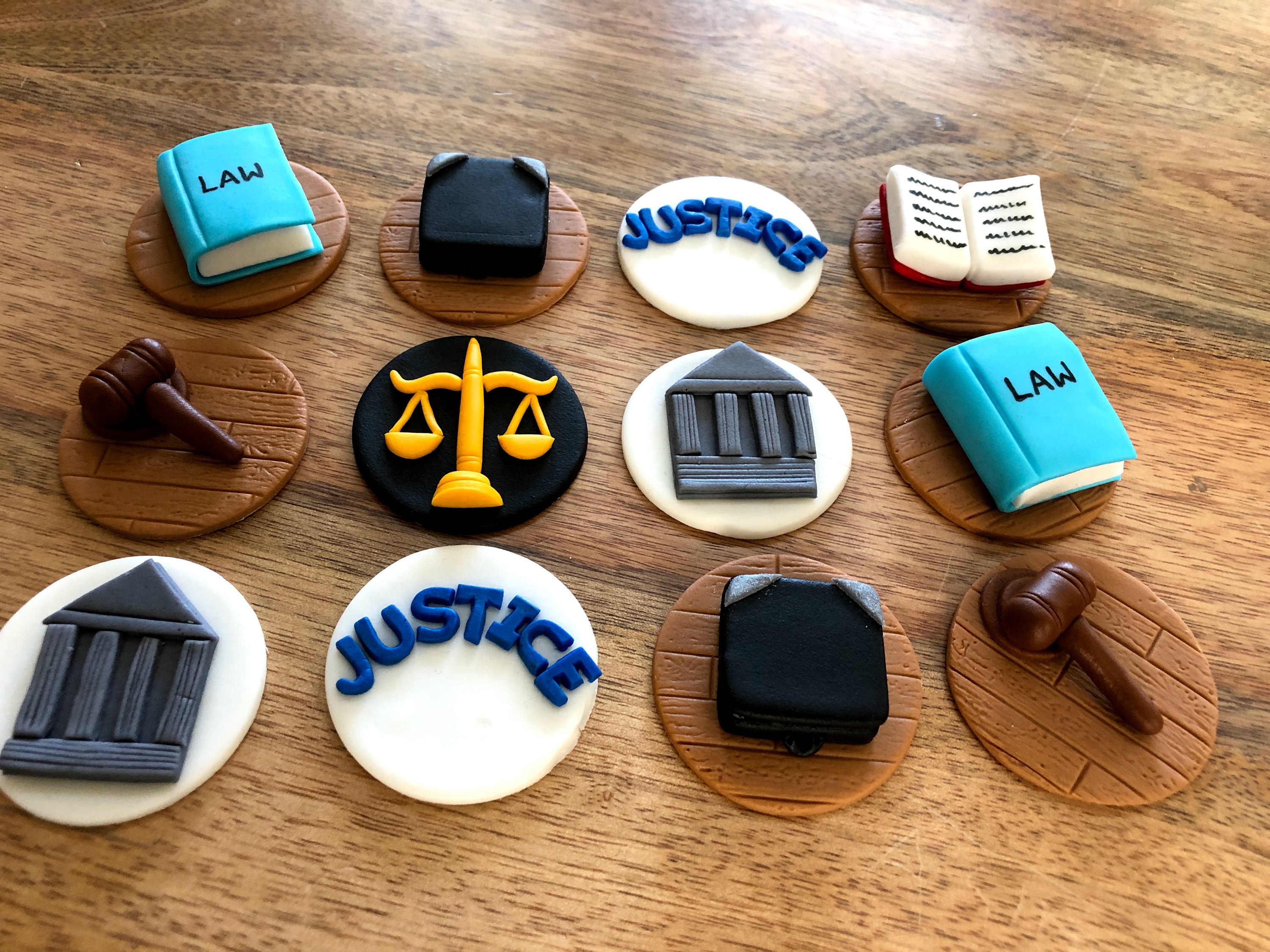 Law Theme Cupcake Toppers - Etsy