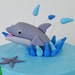 Fondant Dolphin Cake Topper Set, Coral Cake, Mermaid Cake, Sea Animals ...
