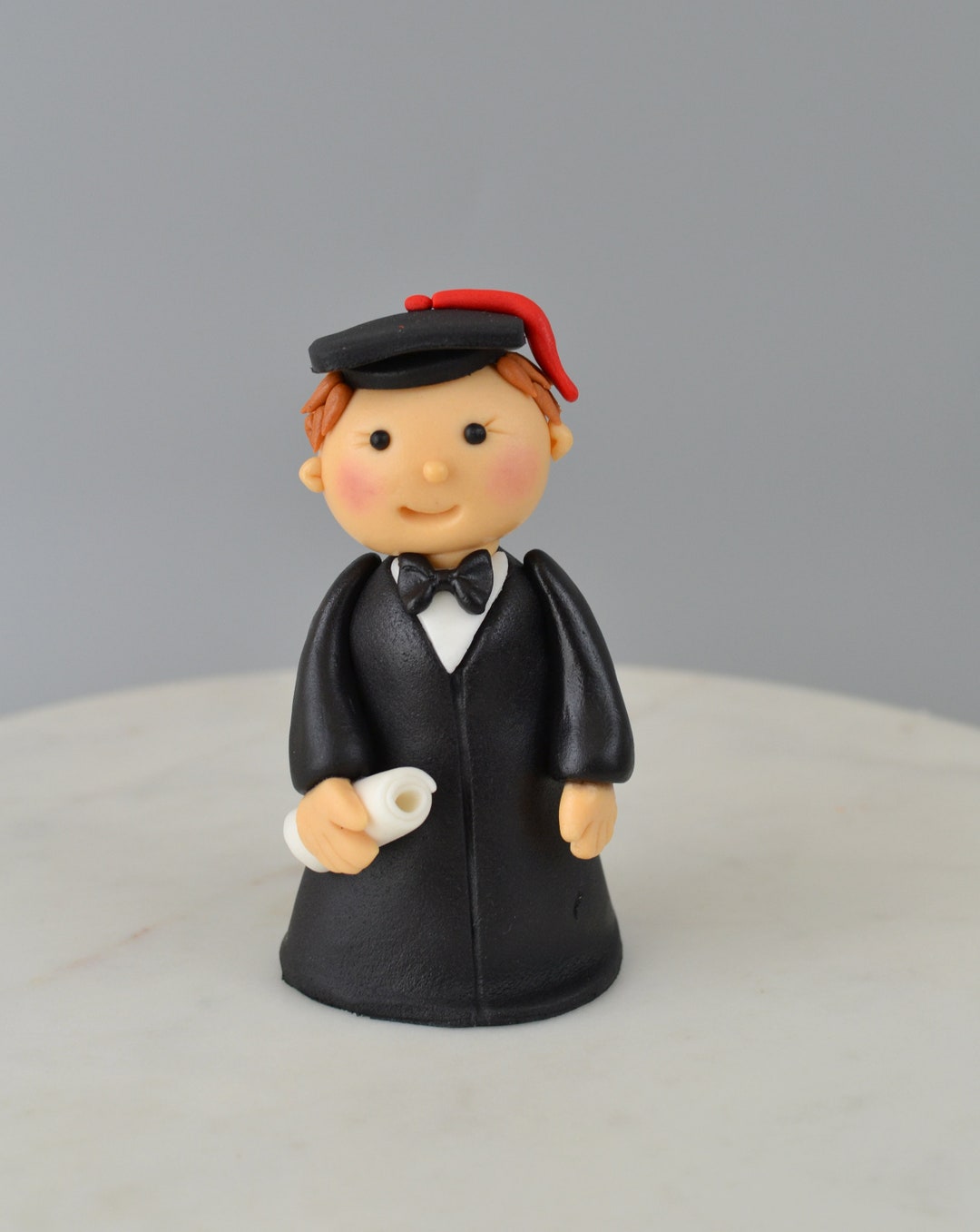 Graduation Boy Cake Topper, Fondant Graduation Boy Figure - Etsy