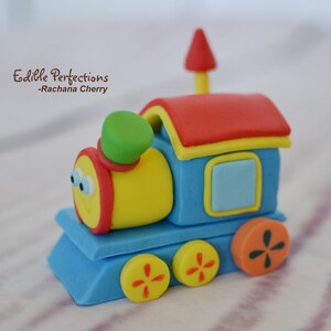 Fondant Train Cake Topper, Number Train Cake, Choo Choo Train Cake ...