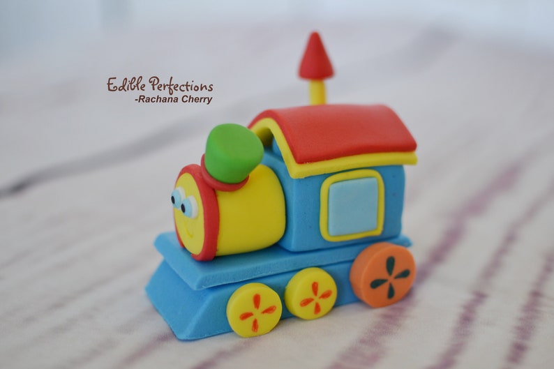 Fondant Train Cake Topper Number Train Cake Choo Choo Train - Etsy