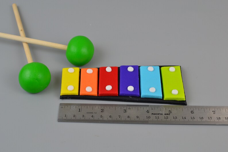 Fondant Xylophone Cake Topper Set - Etsy
