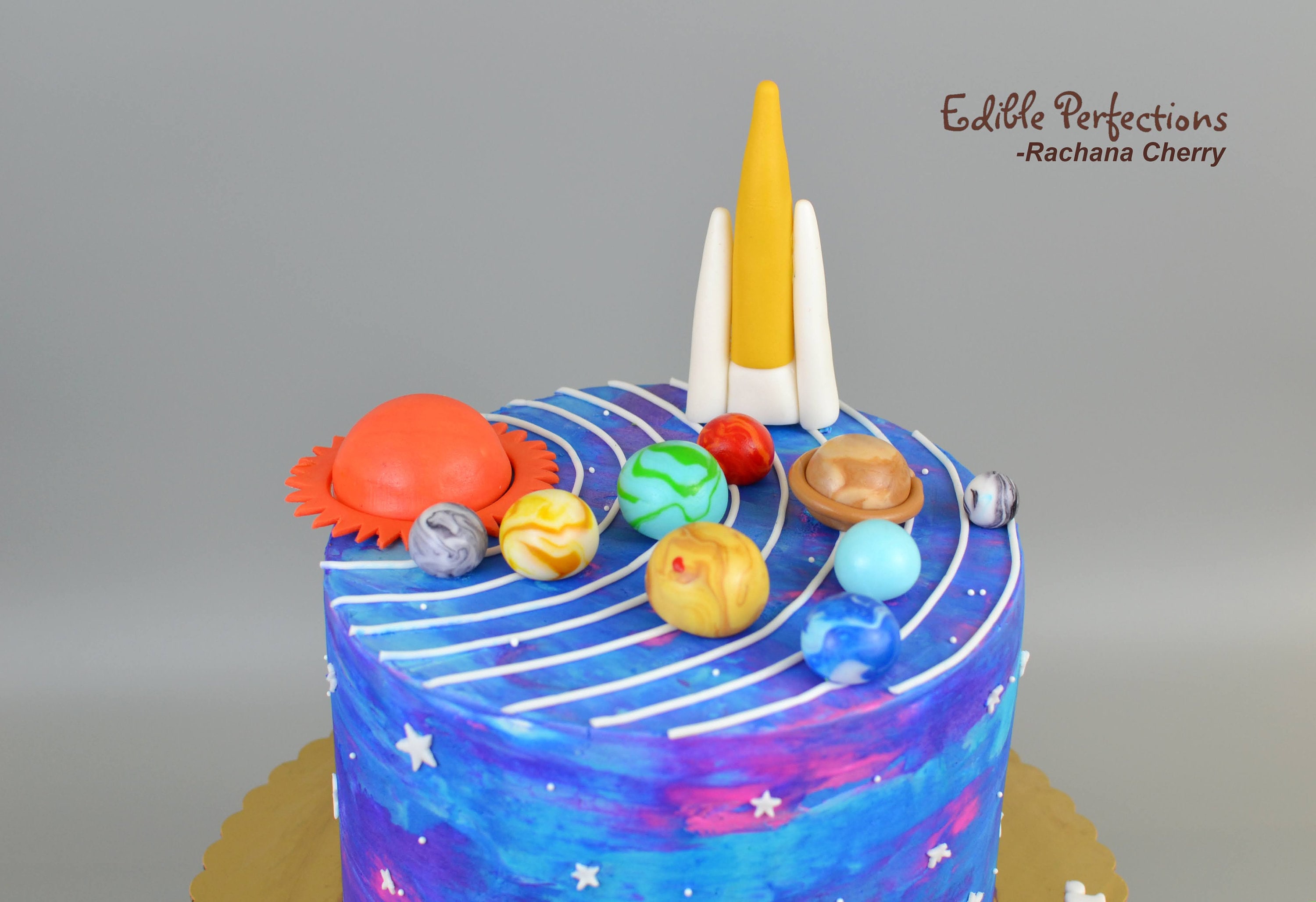 Planet Mars Decorated Cake